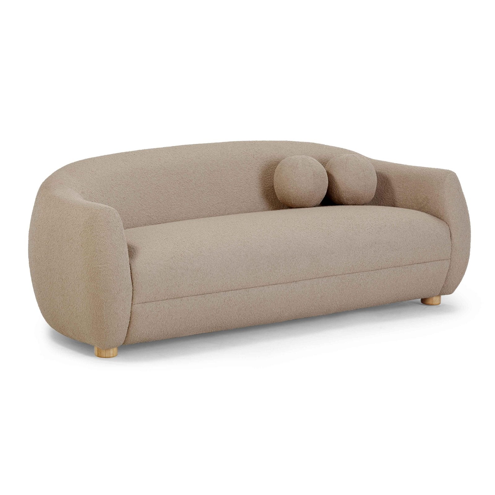 Judy Light Brown Boucle Sofa — Furniture City (CA)l